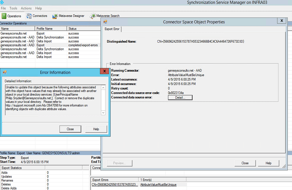 Matching an Office 365 Azure Cloud user Identity with an On-premise ...