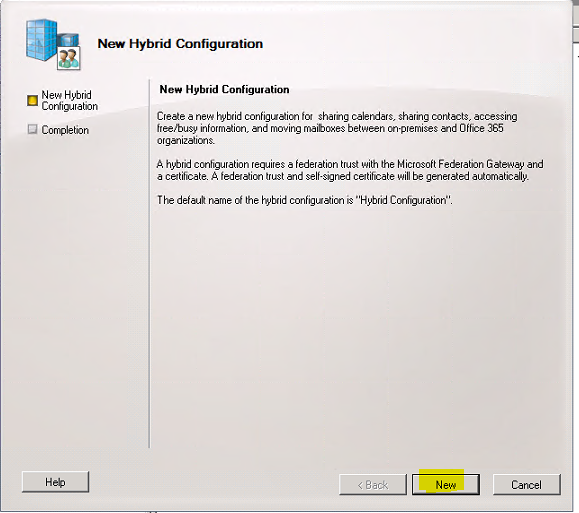 Configuring Hybrid Configuration on Exchange Server 2010 SP3 for ...